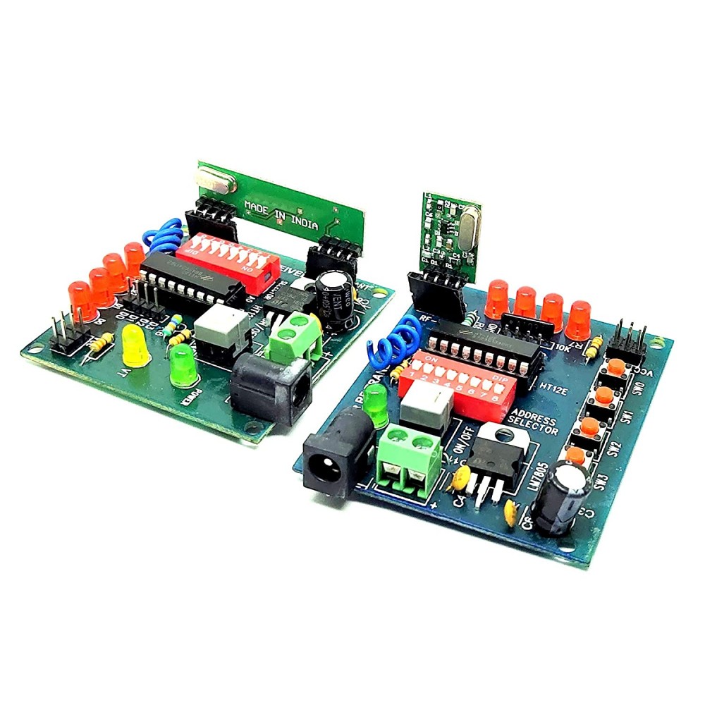 433Mhz Wireless RF Transmitter Receiver Board With HT12D HT12E upto 150 mtr range for DIY Projects